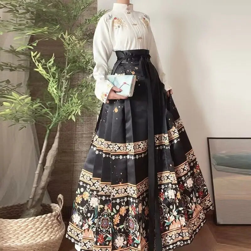 Hanfu Jupe Plissée Dynastie Ming | Style Chinois