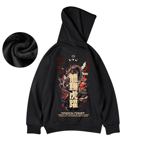 Habit Chinois Sweat Capuche Dragon - Style Chinois